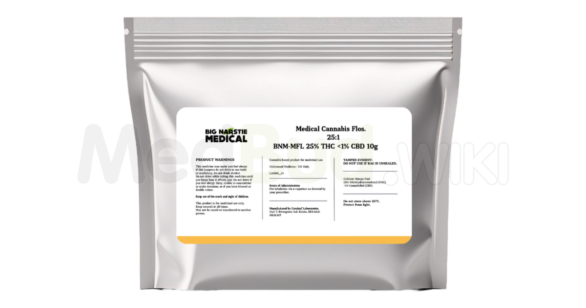 Big Narstie Medical MFL T25 Mango Fuel Medical Cannabis Flower • MedBud® UK