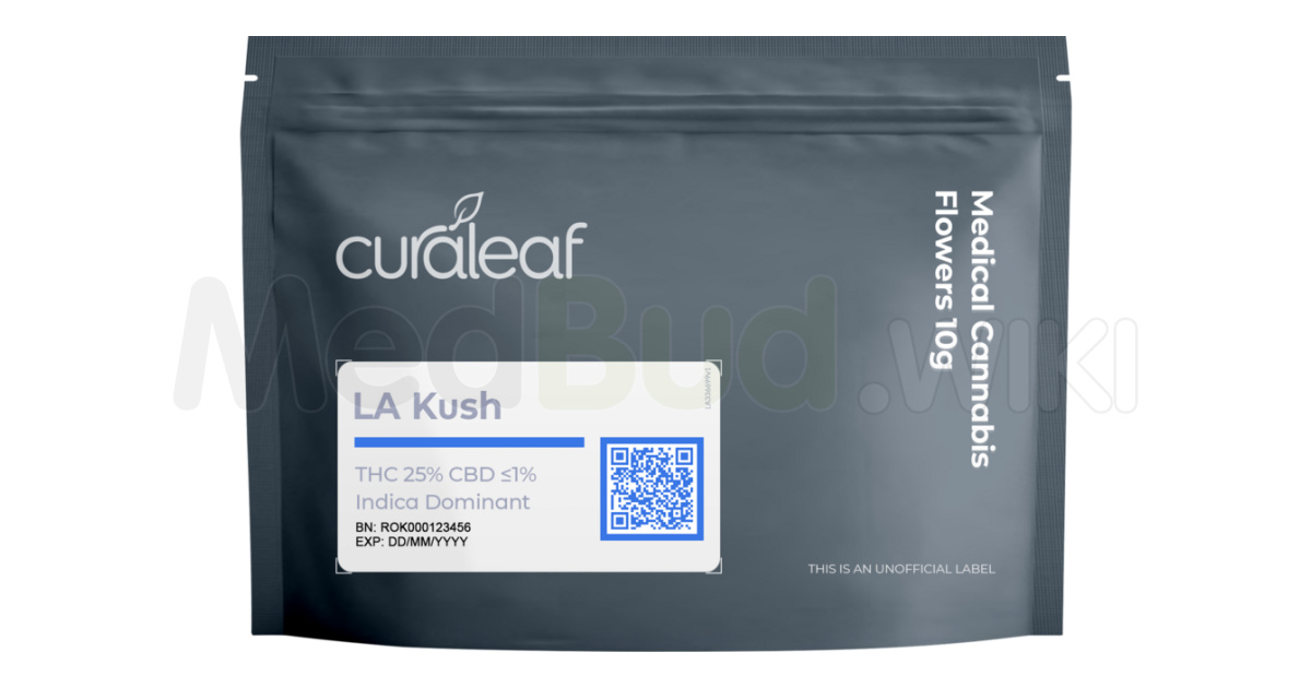 Curaleaf® T24 L.A. Kush Medical Cannabis Flower • MedBud® UK