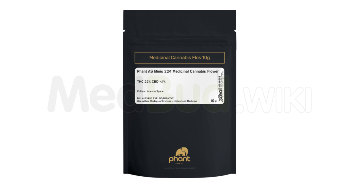 Phant AS Smalls T22 Apes in Space Medical Cannabis Flower • MedBud® UK