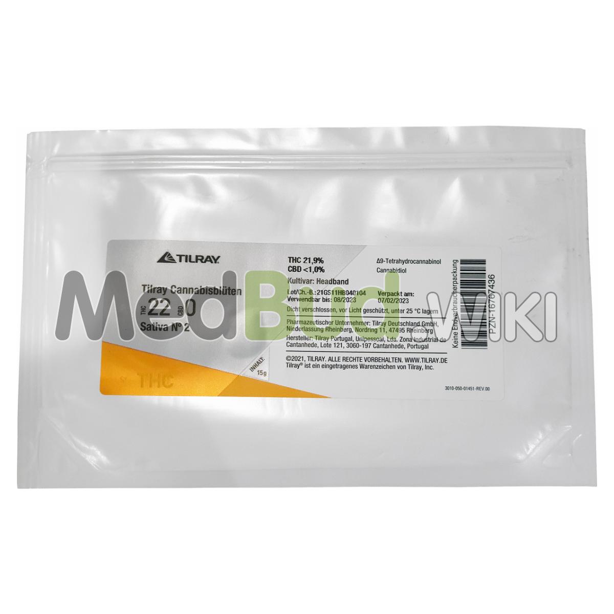 Tilray® T22 Headband Medical Cannabis Flower • MedBud™ UK