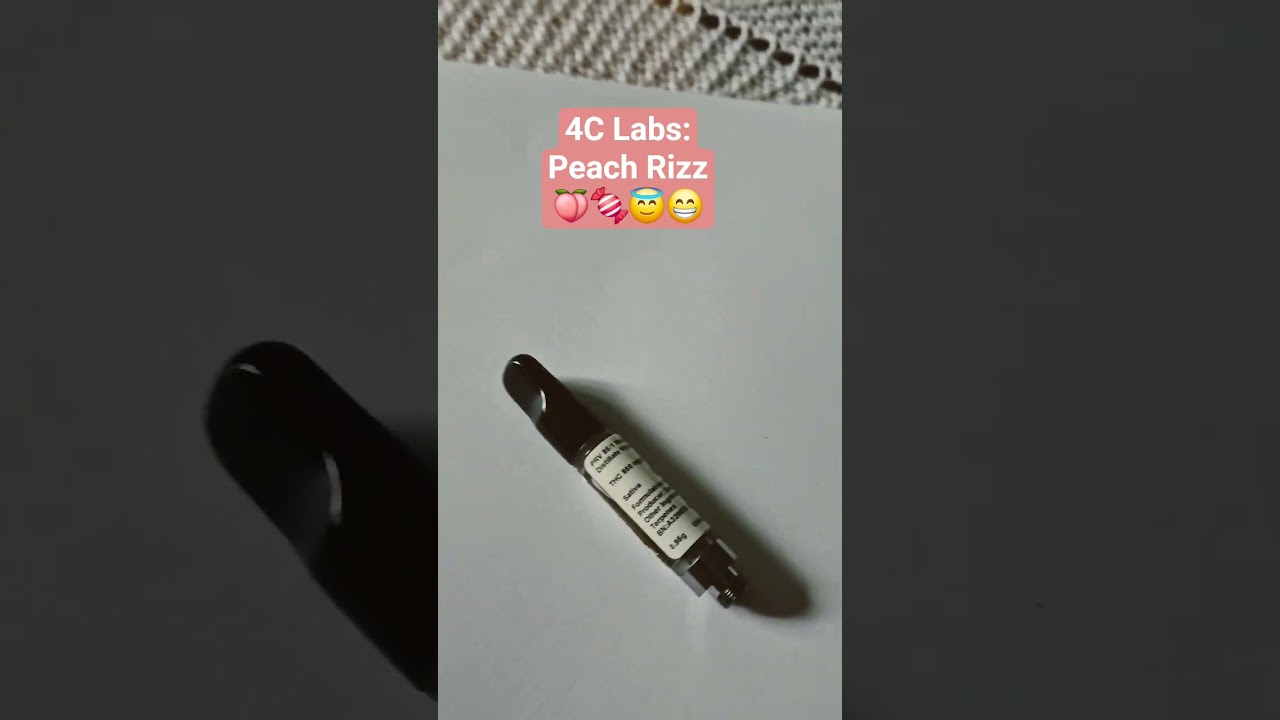 Review Video: 4C Labs - Peach Rizz Vape Cart (850mg/g)(UK Medical ...